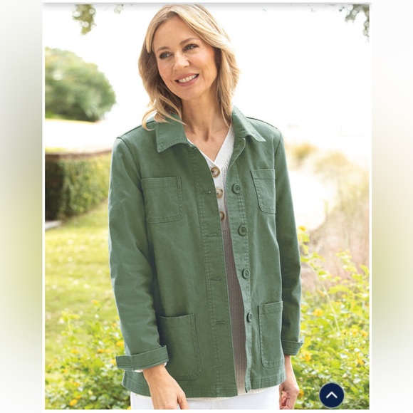 Appleseed's | Jackets & Coats | Appleseeds Cotton Utility Field Coat Chore Jacket Shacket Shirt ...